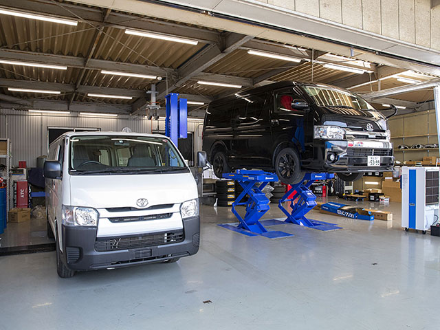 FLEX HIACE BASE SAITAMA（埼玉県）｜カスタムとメンテナンス・車検の専門工場 | フレックス